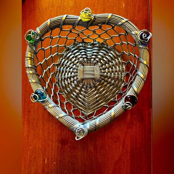 Dary Rees | Dining | Vintage Dary Rees Original Heart Woven Metal ...